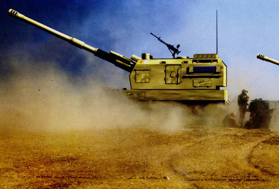 图文：PLZ-05型155毫米自行榴弹炮作战想像图_新浪军事_新浪网