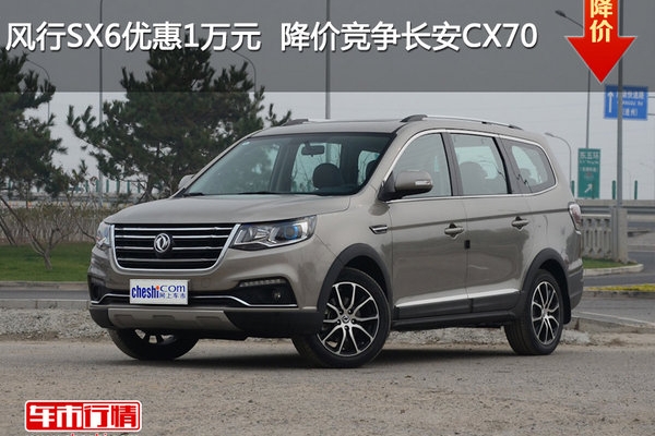 风行SX6优惠1万元 降价竞争长安CX70-新浪汽车