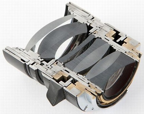 结构已完全可见 徕卡昂贵镜头遭遇切片_手机新浪网