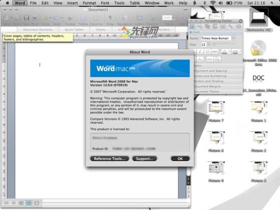 Office Mac 2008 beta下载泄露 多图热赏_软件_科技时代_新浪网