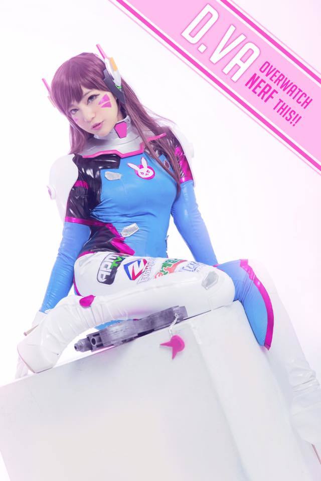 台湾美女游戏主播cos D.VA_新浪游戏_手机新浪网