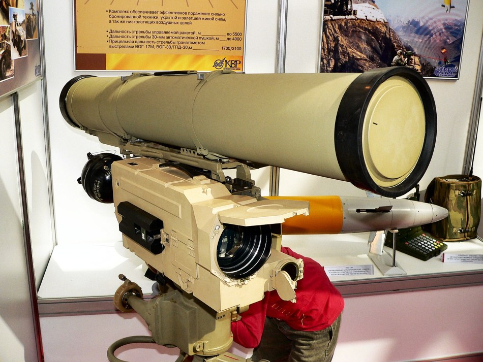 9M133 Kornet-E反坦克导弹发射装置特写._新浪图集_新浪网