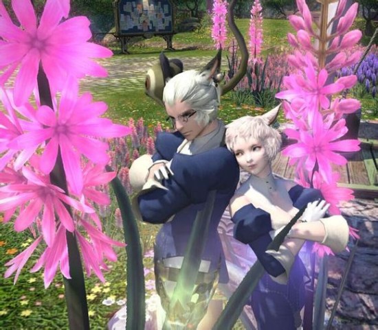 超甜蜜《FF14》情侣秀恩爱图_新浪游戏_手机新浪网