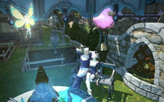 超甜蜜《FF14》情侣秀恩爱图_新浪游戏_手机新浪网