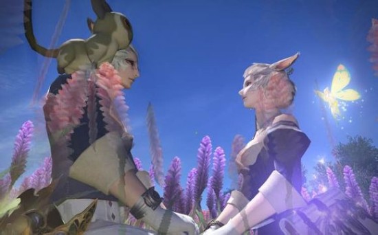 超甜蜜《FF14》情侣秀恩爱图_新浪游戏_手机新浪网