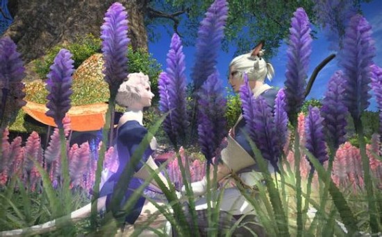 超甜蜜《FF14》情侣秀恩爱图_新浪游戏_手机新浪网